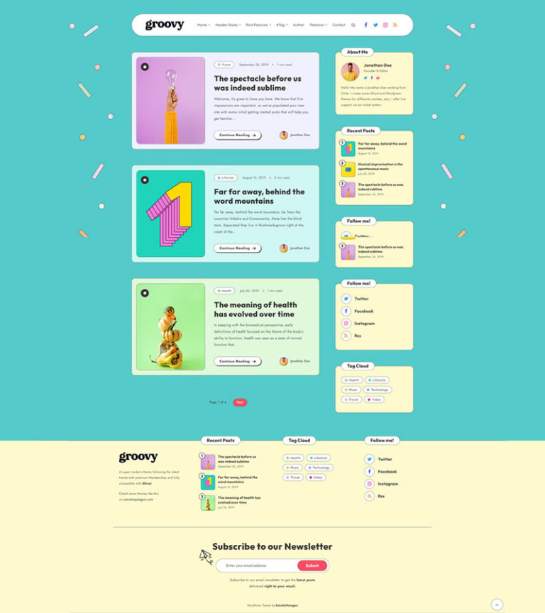 Premium Ghost & WordPress Themes Collection | 23+ Professional Themes ...